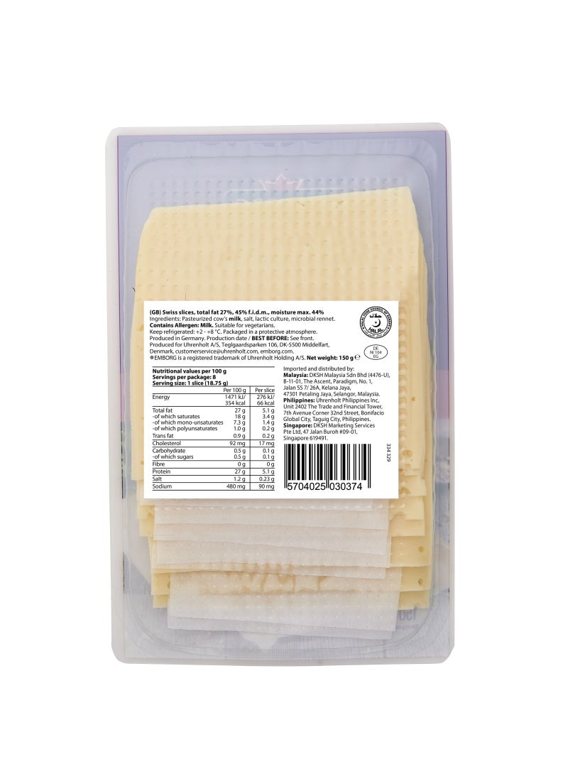 Buy Emborg Sliced Swiss Cheese Online | 15 Minutes Instant Delivery ...