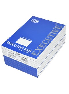FIS 10-Piece FIS Executive Writing Pad A5, Plain 50-Sheets - FSPDEXA5PL ...