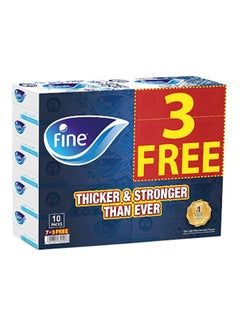 Fine Facial Tissues 130 Sheets Pack Of 10 White UAE | Dubai, Abu Dhabi