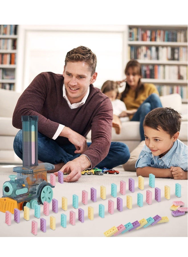 Generic Domino Train Toy Set, Domino Electric Train Model with Sounds ...