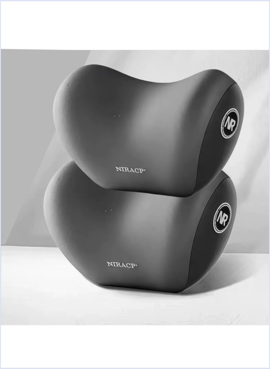 Leon Home Pair of Car Seat Headrest Neck Pillows Memory Foam Ergonomic ...