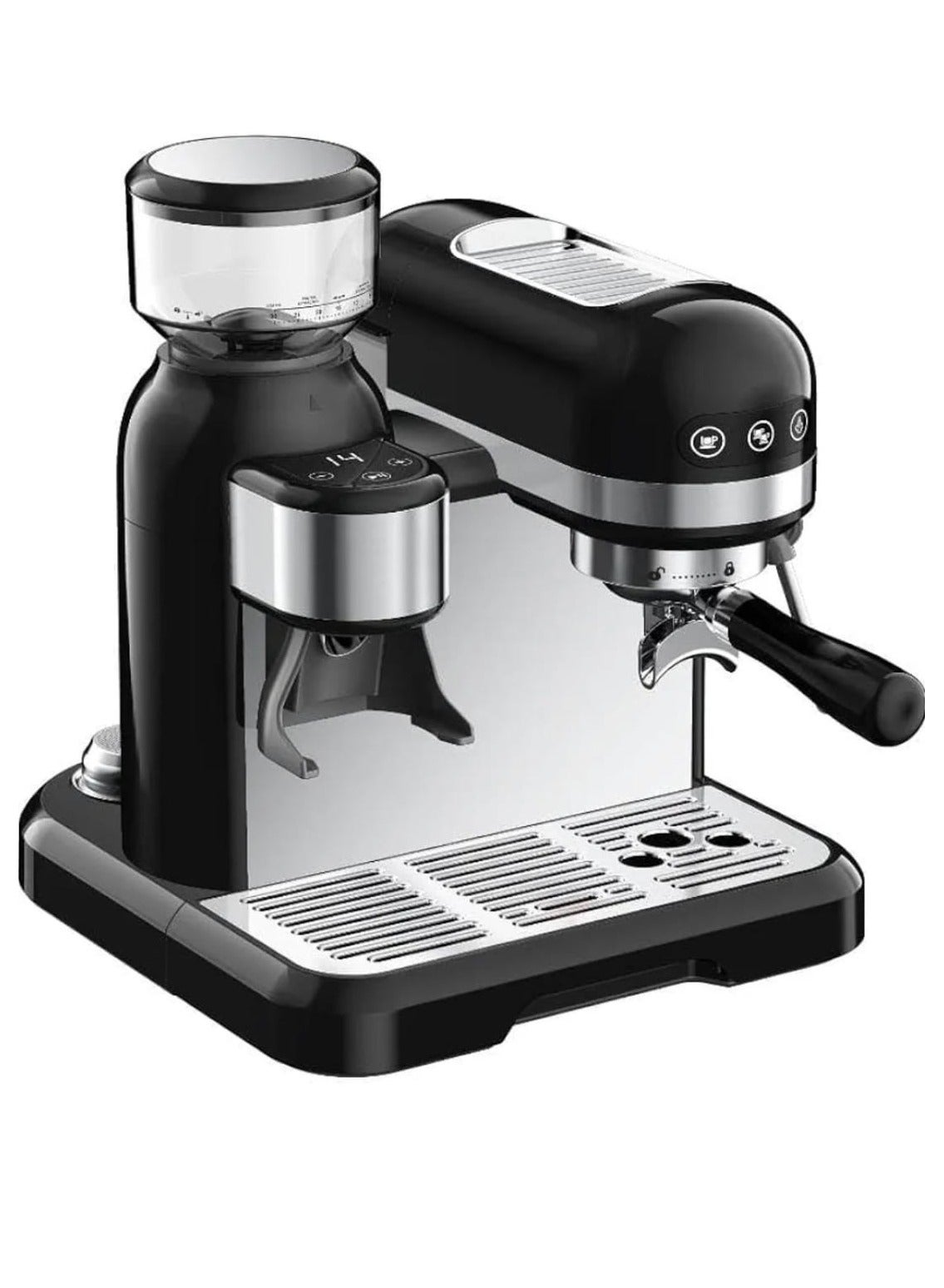 Generic All in One Espresso Machine with Grinder 1.4L 1600W Digital ...