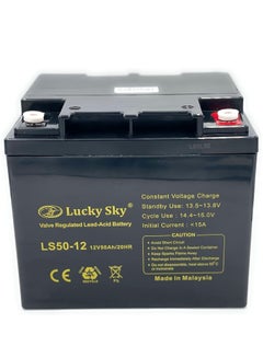 Lucky Sky Lucky Sky 12V 50Ah High-Performance Rechargeable Sealed Lead ...