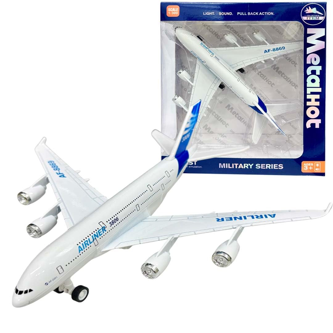 Breatoi ! 1:300 Scale Die-Cast Airliner Model – Pullback Plane With ...