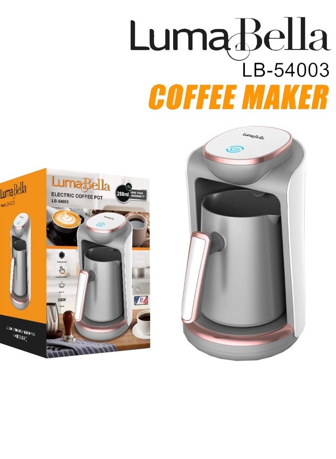 Luma Bella Turkish Coffee Maker,250ml 550W Electric Coffee Pot,LB-54003 ...