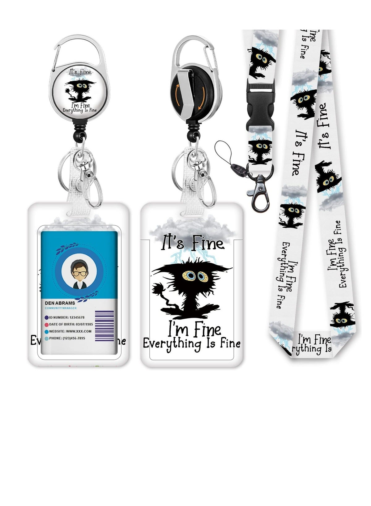 Generic Lanyards for Id Badges, Id Badge Holder with Breakaway Lanyard ...