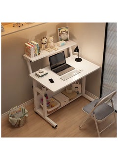 AGD Multi-functional study table with book storage shelf and wheels KSA ...