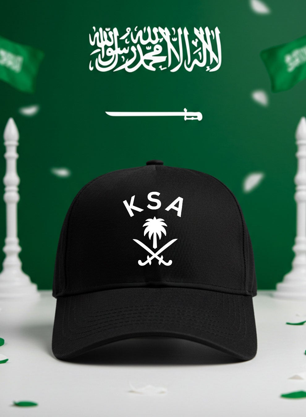 LOWHA Cotton Cap with KSA Design For Saudi National Day or Everyday ...