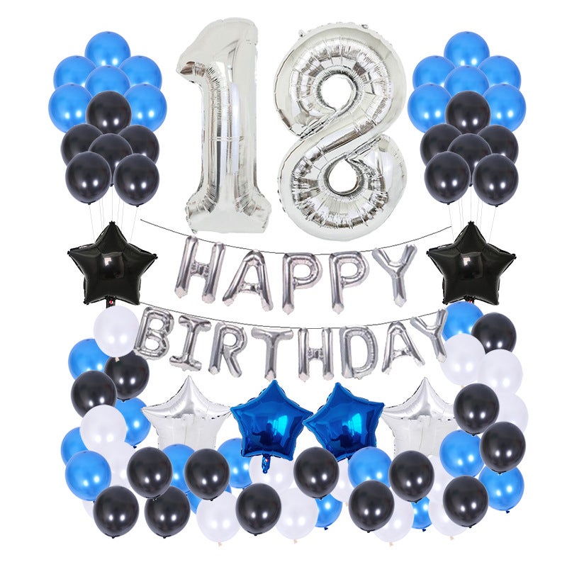 Generic 18Th Birthday Rite Party Decoration Balloon Package Boys ...