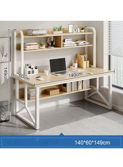 NKX Multifunctional Computer Table And Office Desk With 2 Layer Book ...
