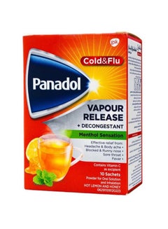 Panadol Panadol Cold And Flu Vapour Release + Decongestant, Hot Lemon ...
