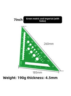 Generic Aluminum Alloy Triangle Ruler Metric Inch Aluminum Profile ...