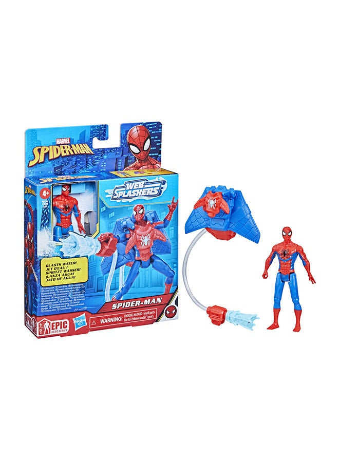 Spider-Man Marvel Spider-Man Aqua Web Warriors 4-Inch Spider-Man Action ...