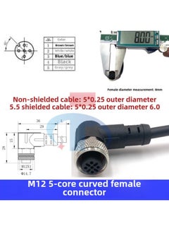 Generic Aviation Plug M12-4 Core 5 Core 8 Core Belt Line 2 Meters ...