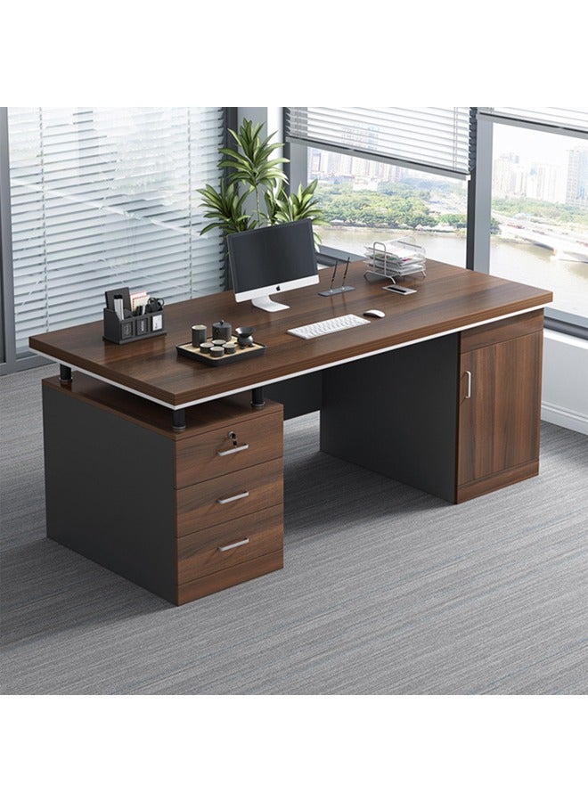 NKX Executive Office Desk and Multifunction Computer Table 160 CM ...