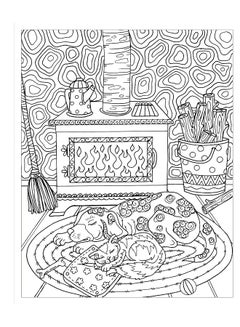 Zendoodle Coloring: Cozy Comfort: The Warmth of Home to Color and ...