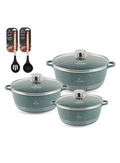 Life Smile Cookware Set 8 pieces - Pots set Induction Bottom, Granite ...