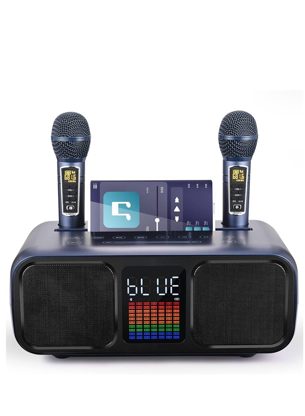 Smart Berry S39 Pro Portable Bluetooth Speaker With 2 Microphones UHF ...