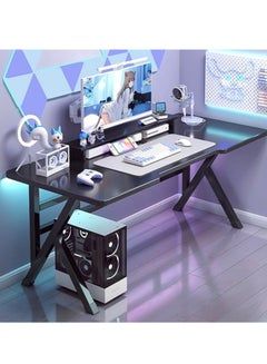 MIXDE Gaming Computer Desk - Sturdy Small Home Office Desk with ...