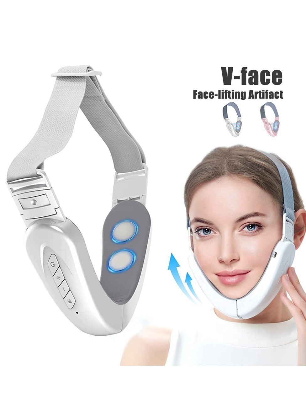 RUKYU Facial Slimming Machine V Face Massager, Double Chin Reducer, 6 ...