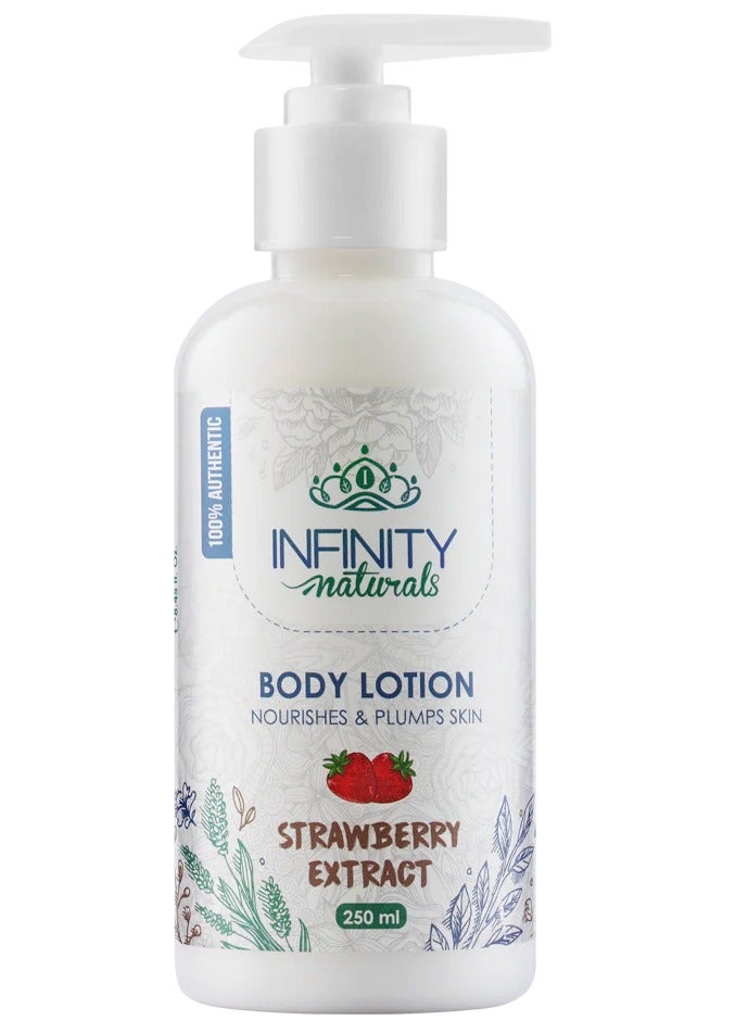 Infinity Infinity Naturals Body Lotion Nourishes &Plumps Skin With Strawberry Extract 250 Ml ...
