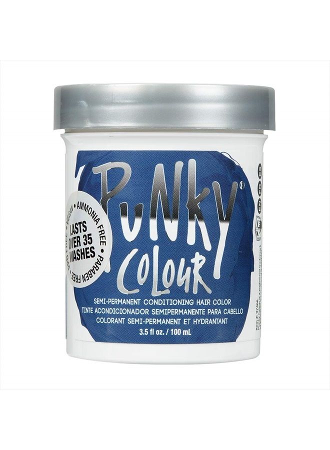 Punky Midnight Blue Semi Permanent Conditioning Hair Color, Non ...