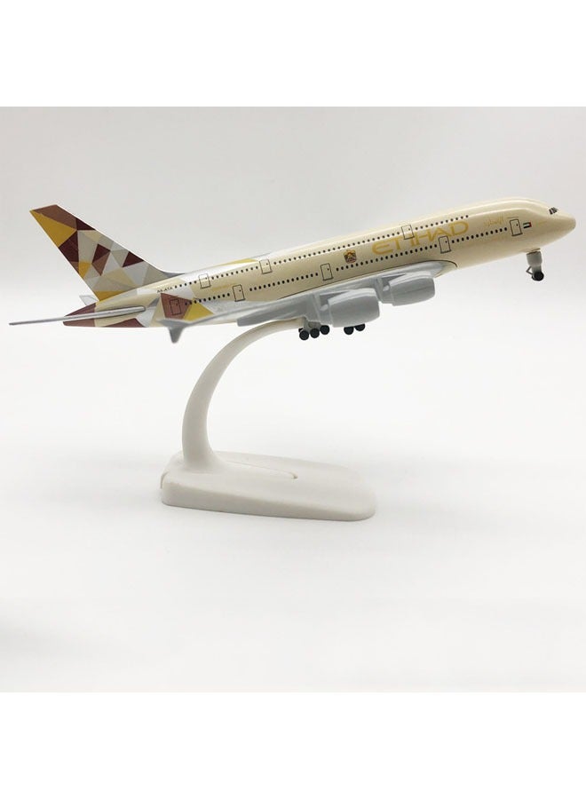 Generic 20cm Alloy Airplane Tabletop Display Model 1:200 Scale Etihad ...