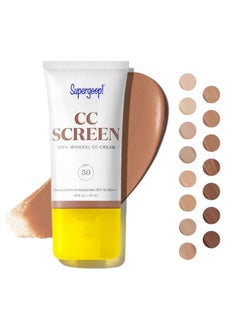 Supergoop! Cc Screen Spf 50 Pa++++ Cc Cream 100% Mineral Colorcorrector ...