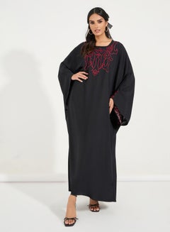 Styli Embroidered Panel Flared Sleeves Kaftan KSA | Riyadh, Jeddah