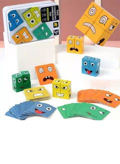 Generic Wooden Face-Changing Cube Game Expressions Matching Block ...