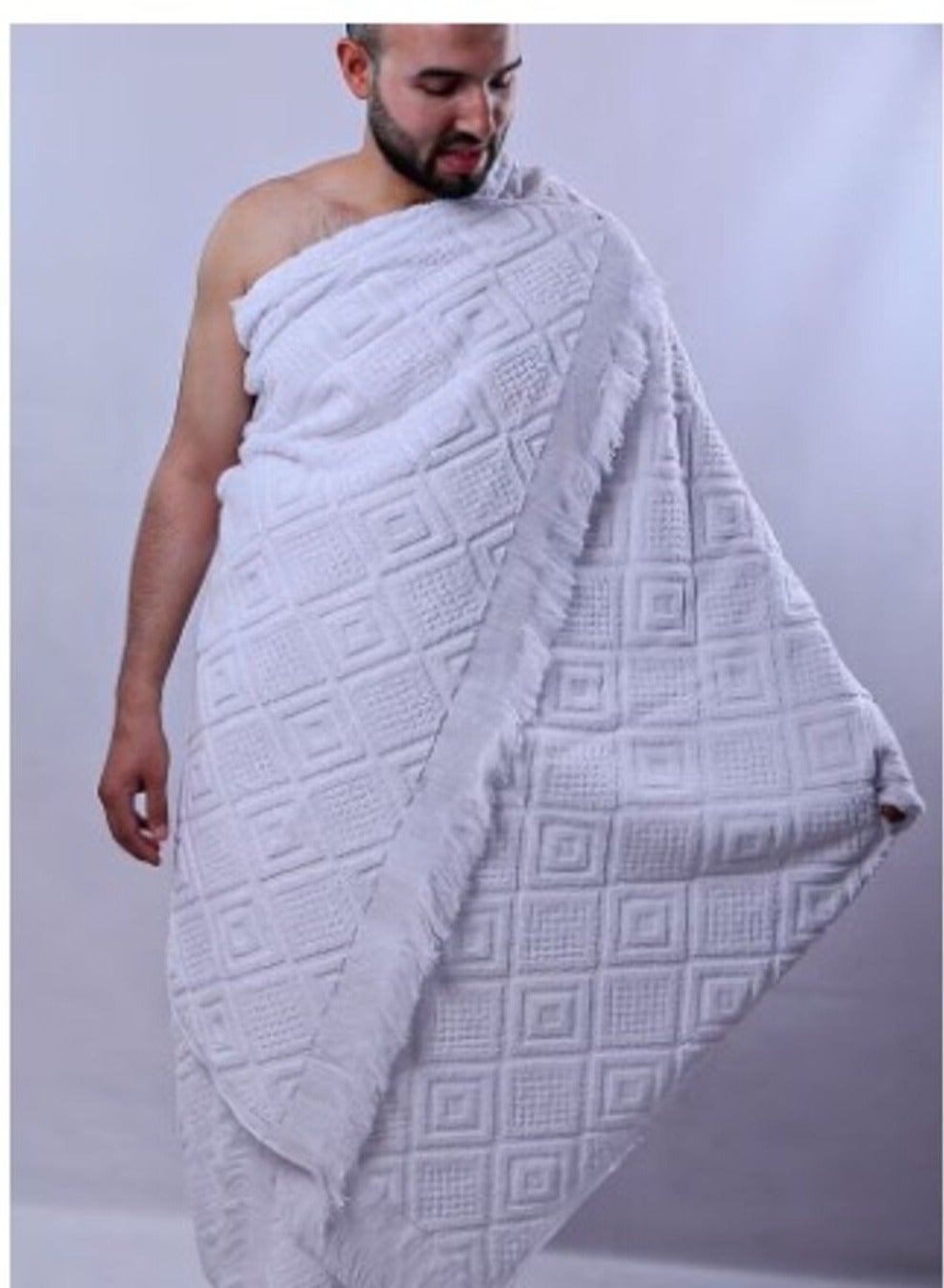 FULL JOY Ihram 2-Piece Hajj And Umrah Religious Cloth For Men , White ...