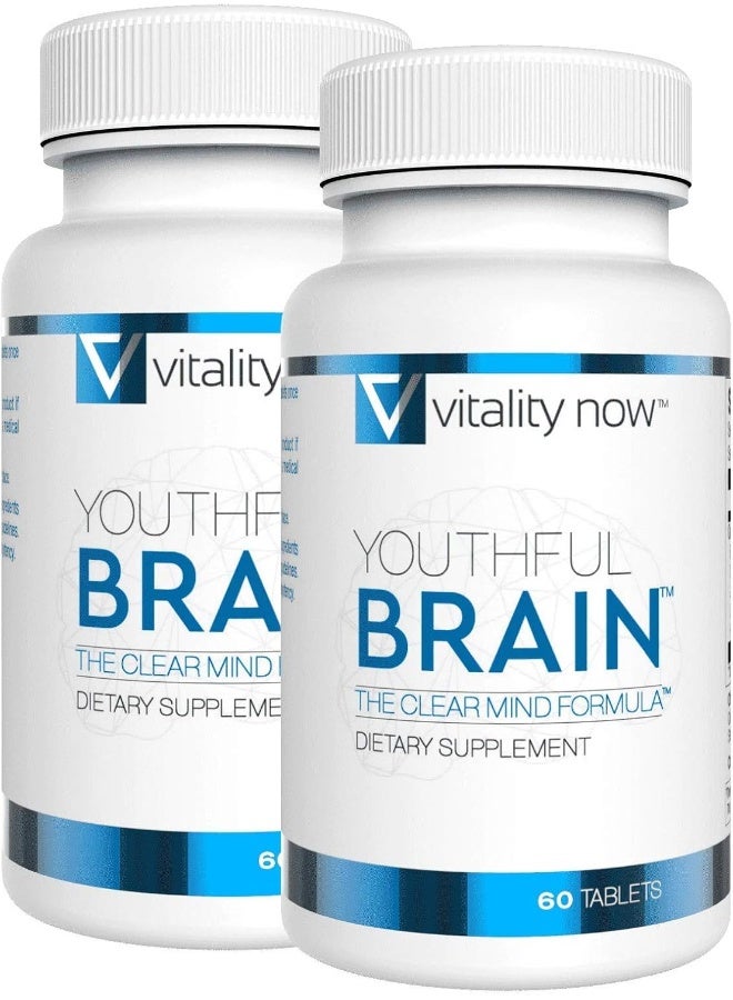 Vitality Now Youthful Brain 2 Bottle Bundle - Memory & Brain Health ...