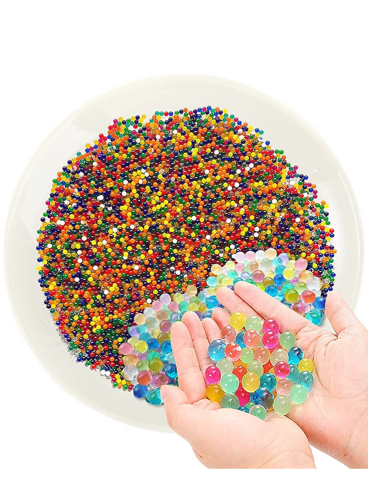 Moonmen 80,000Pcs 7-8mm Water Gel Beads Soft Crystal Water Paintball ...