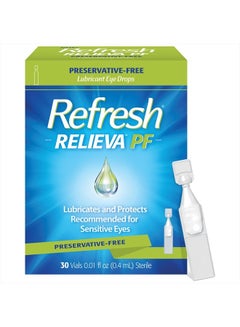 REFRESH Relieva PF Lubricant Eye Drops, Preservative-Free, 0.01 Fl Oz ...