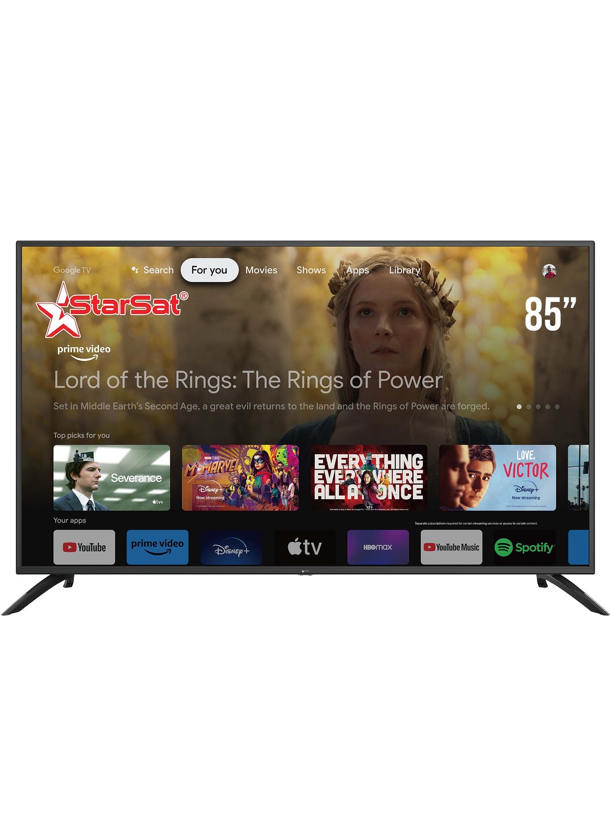 StarSat StarSat 85 Inch 4K Ultra HD LED Smart Google TV With Dolby ...