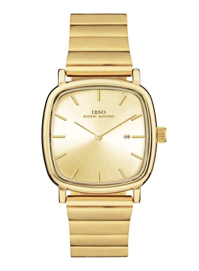 IBSO IBSO Men's Gold-Tone Quartz Watch with Date Display S1206G | Best ...