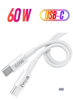 TIGER IVON CA203 60W PD USB-C to USB-C Fast Charging Data Cable – 1m ...