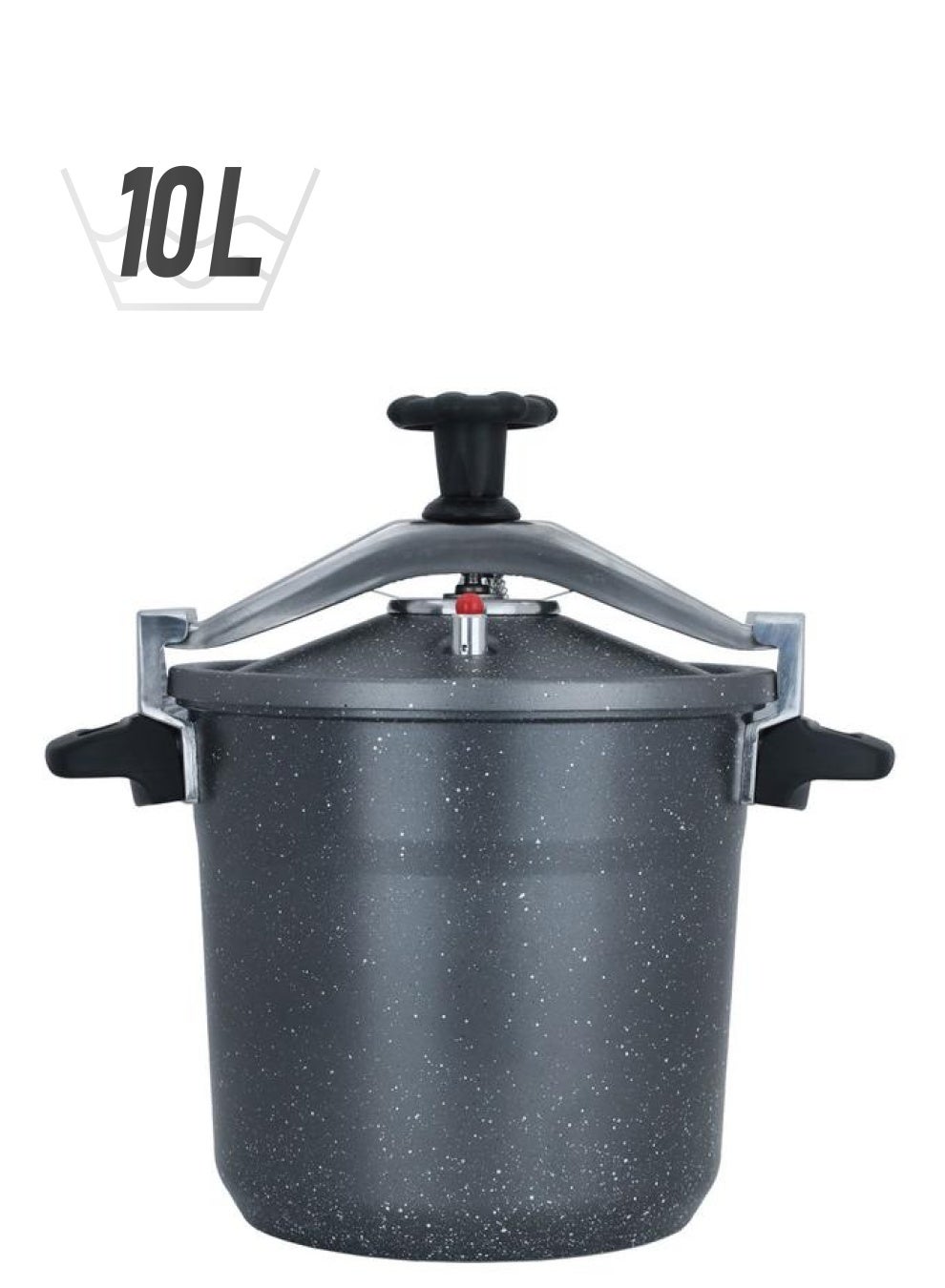 Alsaif Granite Pressure Cooker 10 Liters Side Handles Grey | Best Price ...