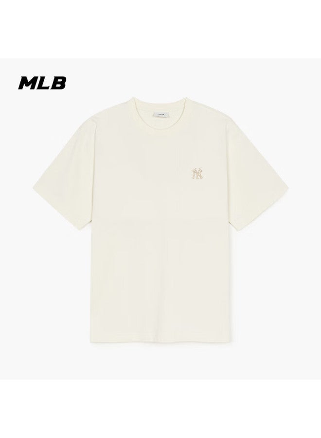 MLB Mlb Short Sleeve Men's And Women's Couple Solid Color Simple Casual ...
