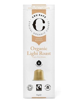 CRU KAFE Cru Kafe 10 Capsules Organic Light Roast Coffee 52g | Best ...