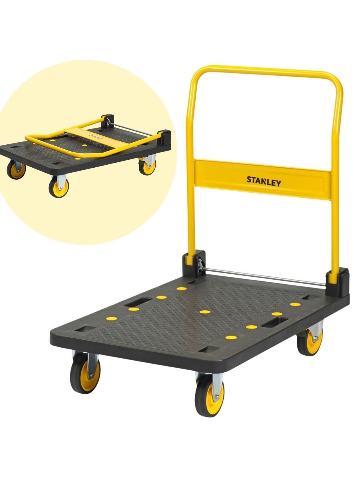 Stanley STANLEY Platform Trolley 250KG - Polypropylene Platform & Pedal ...