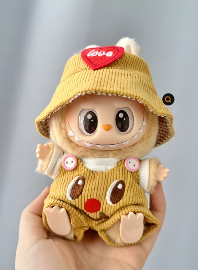 LABUBU 17cm Labubu Plush Doll Outfit Keychain - Simple Sakura Set (Outfit Only) | Best Price UAE ...