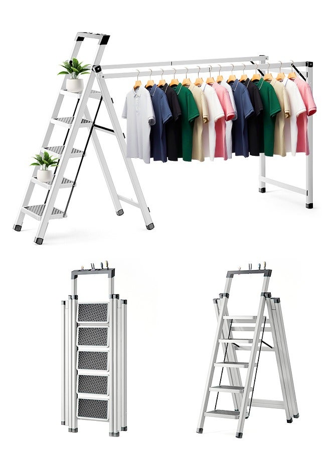 Generic Ladder Clothes Drying Rack, Multifunctional Portable Folding ...