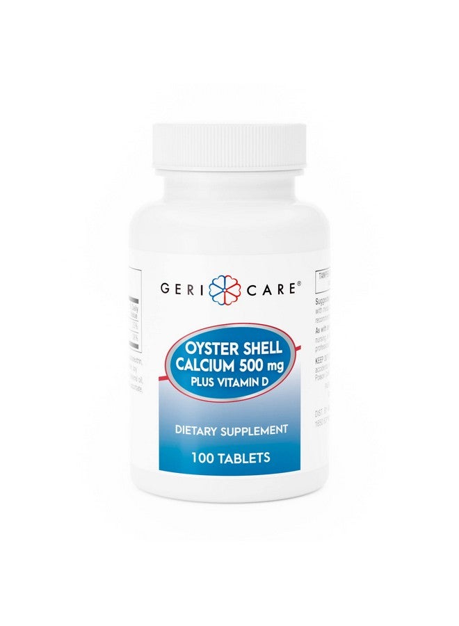 GeriCare GeriCare Oyster Shell Calcium 500mg + Vitamin D, Bone Health ...