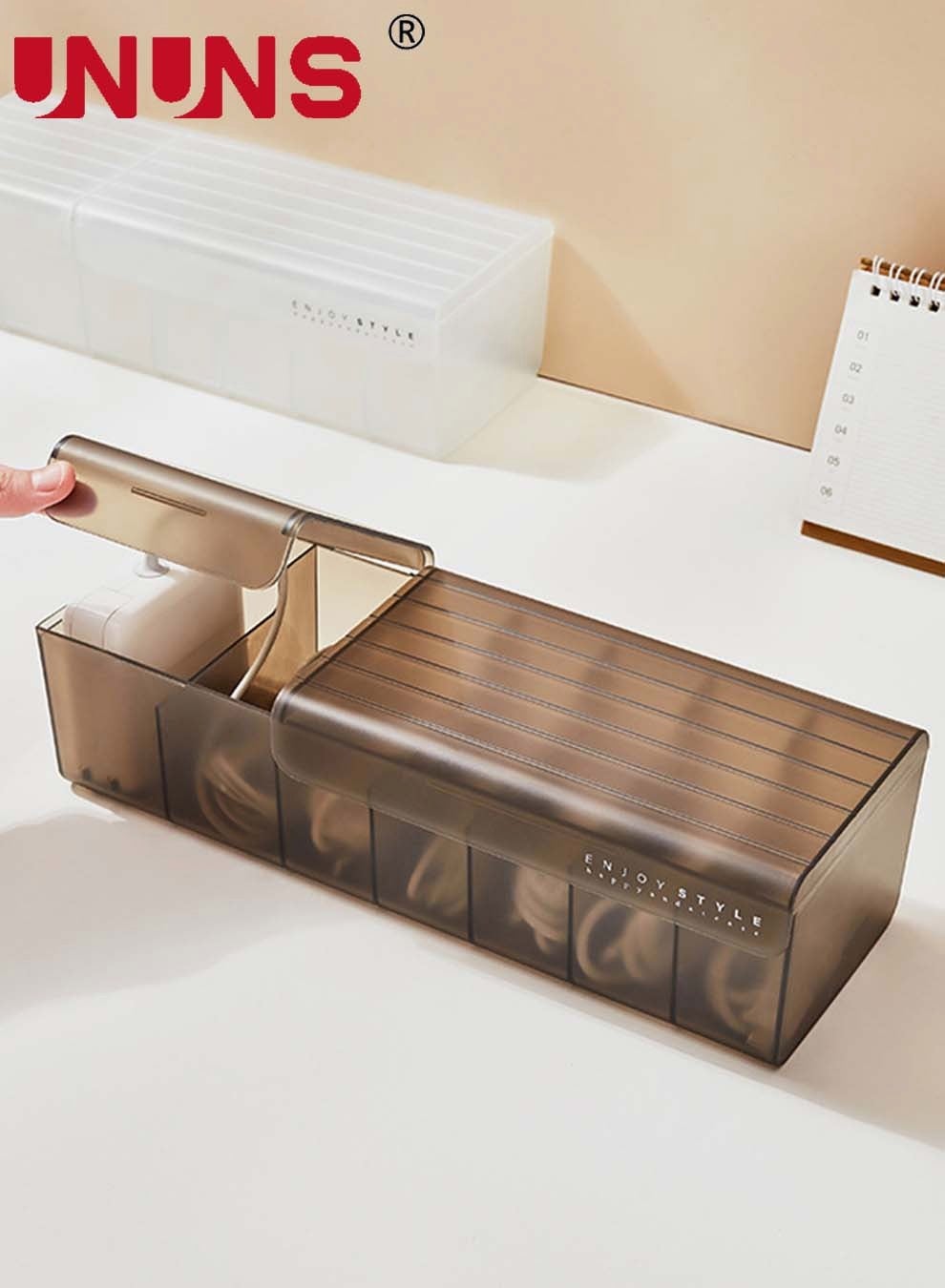 UNUNS Data Cable Organizer,2-Piece Charge Cable Management,Storage Box ...