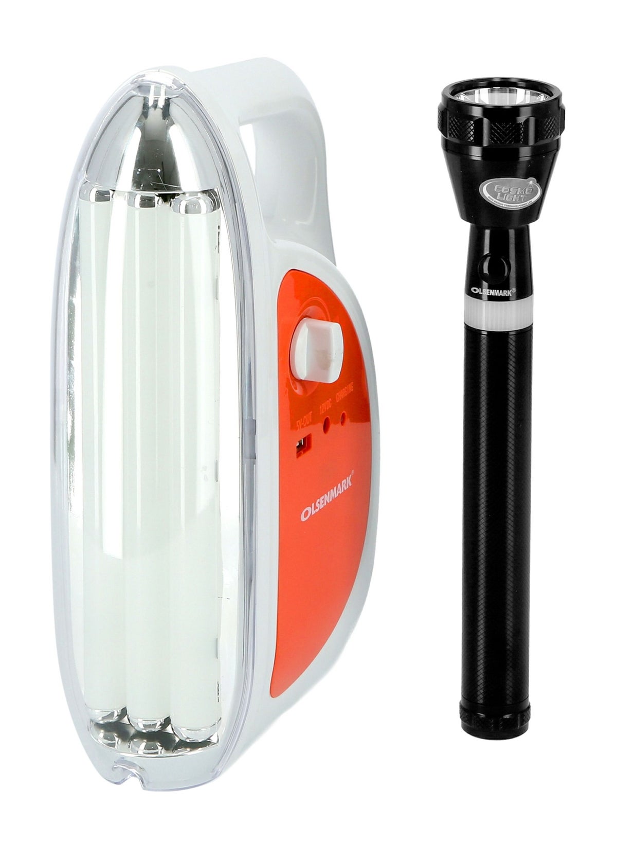 Olsenmark Rechargeable LED Lantern With Flashlight, Long Lasting ...