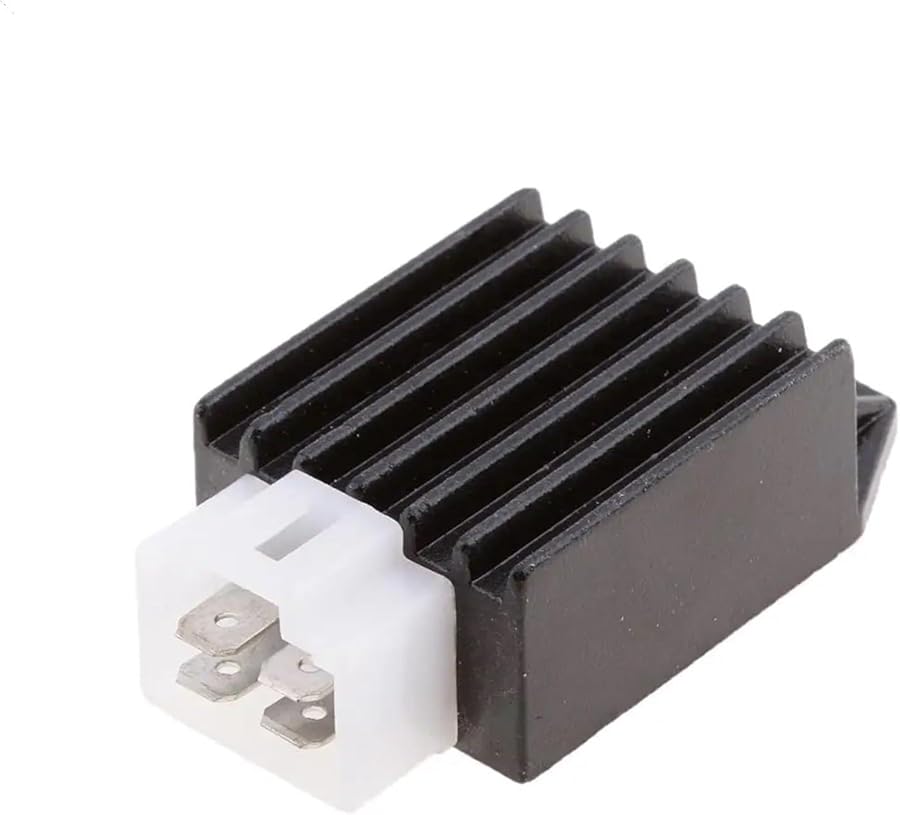 Generic Black Voltage Regulator Rectifier 4 Pin 12V For GY6 50 110 125 ...