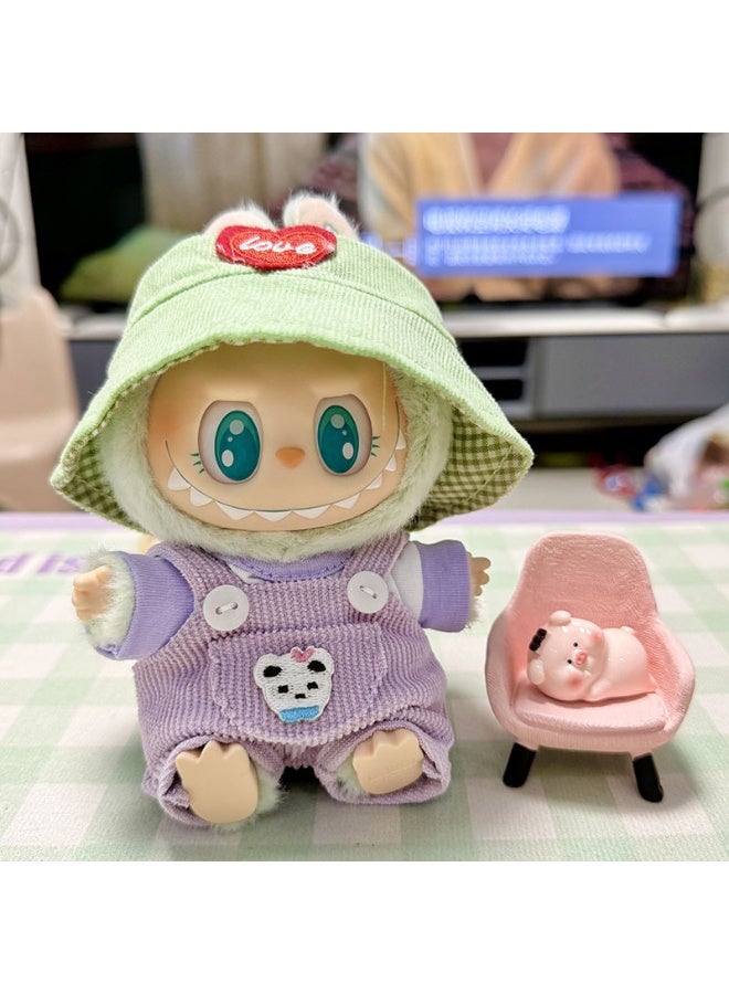 LABUBU Second Generation Blind Box Labubu Clothing PVC Face Pendant ...