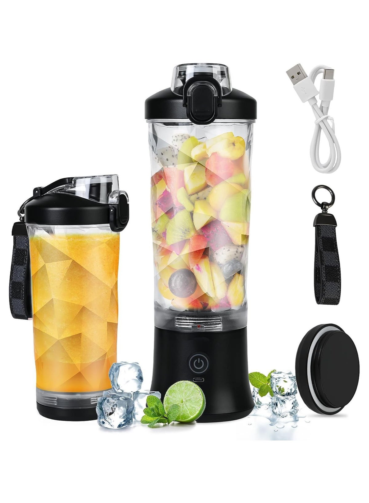 Generic Portable Mixers 21 Oz, Personal Mixers, Shakes and smoothies, 6 ...