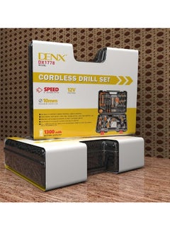 Denx Denx Cordless Drill Kit with 1300mAh Battery, 12V Voltage and ...